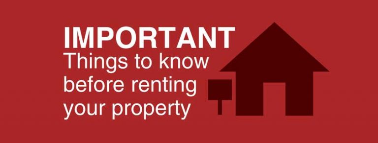 Important Things To Know Before Renting Your Property Important Things To Know Before Renting Your Property